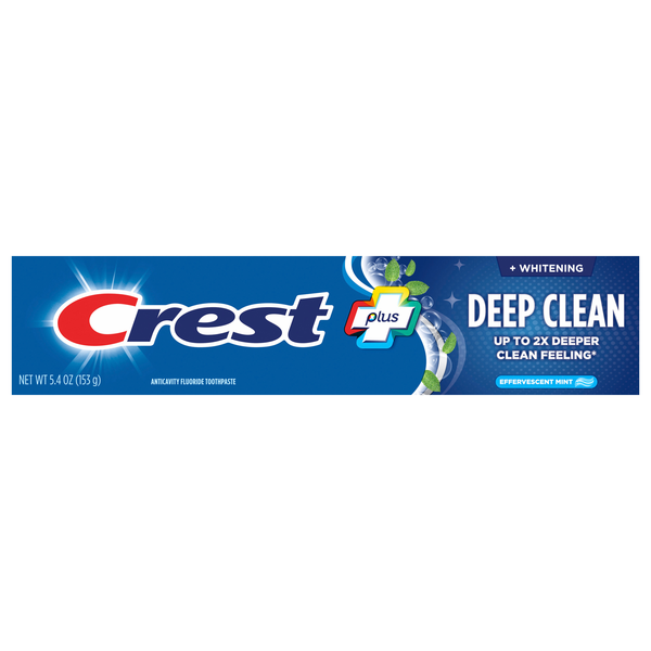 Save on Crest Complete Plus Fluoride Toothpaste Effervescent Mint Order ...