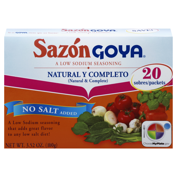 Save on Sazon Goya Low Sodium Natural & Complete Seasoning - 20 ct ...