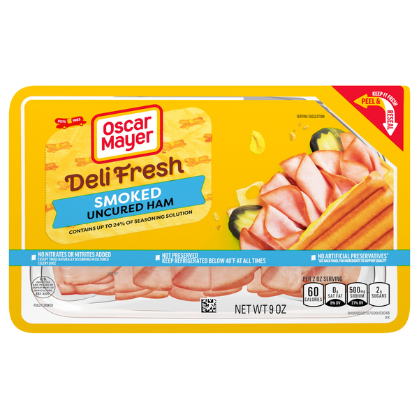 Save on Oscar Mayer Deli Fresh Smoked Uncured Ham Sliced Order Online ...