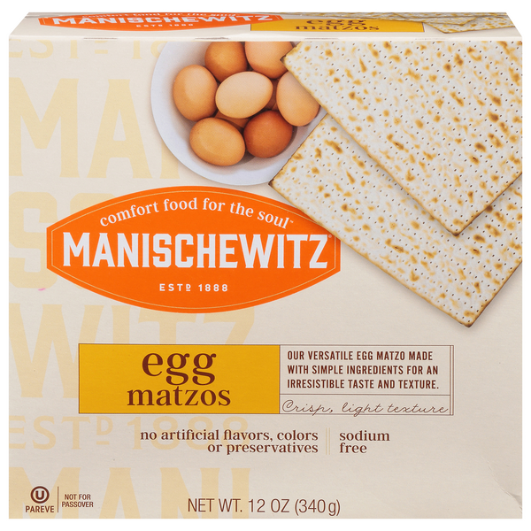 Save on Manischewitz Kosher Egg Matzos Order Online Delivery | Stop & Shop