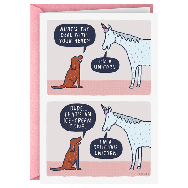 Save on Hallmark Shoebox Funny Birthday Card (Delicious Unicorn) Order ...