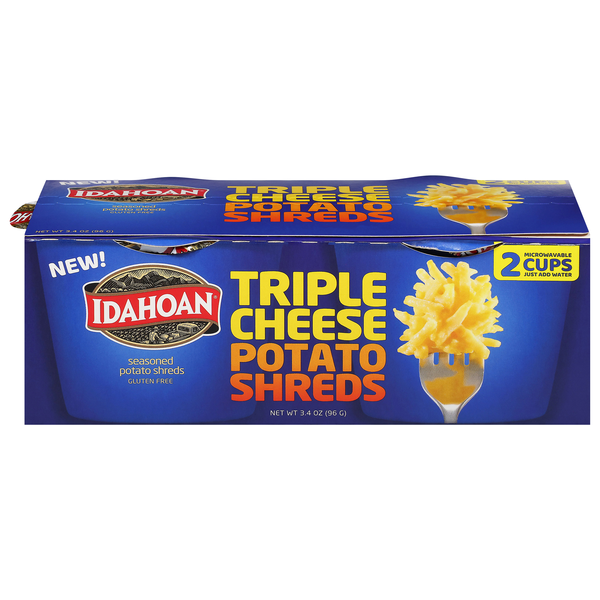 Save on Idahoan Triple Cheese Seasoned Potato Shreds Cups Microwave - 2 ...