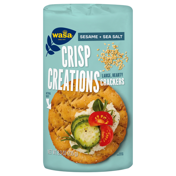 Save on Wasa Crisp Creations Sesame + Sea Salt Large Wheaty Crackers ...