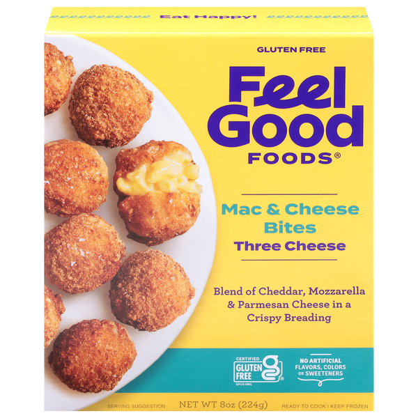 Save on Feel Good Foods Gluten Free Three Cheese Mac & Cheese Bites ...