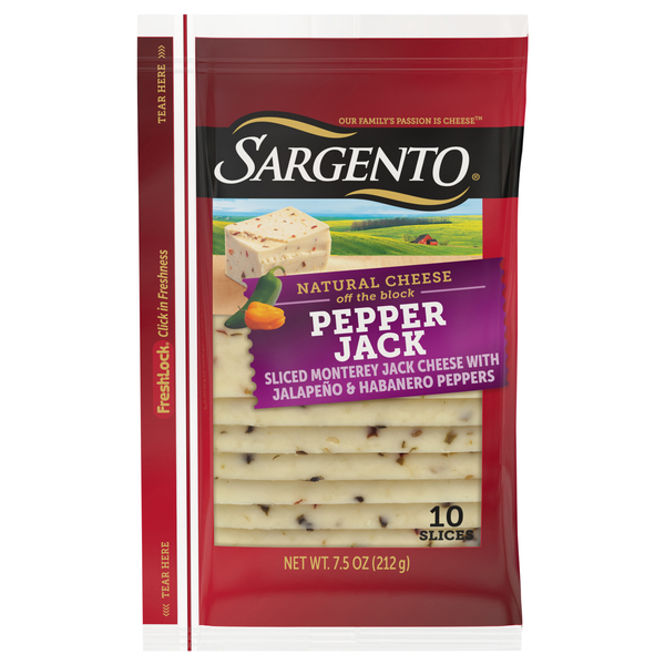 Save On Sargento Natural Pepper Jack Cheese Slices 10 Ct Order Online