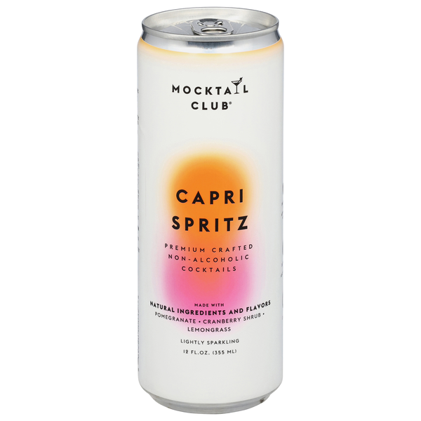 Save on Mocktail Club Capri Spritz RTD Soft Cocktail Lightly Sparkling ...