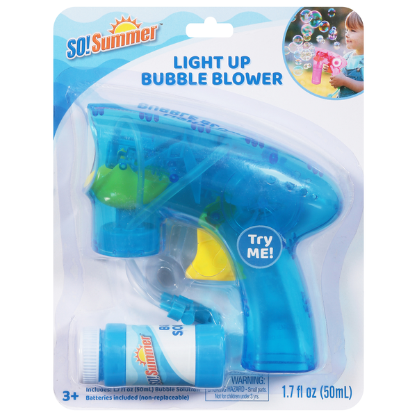 Save on Toy Box Light Up Bubble Blower Ages 3+ Blue Order Online ...