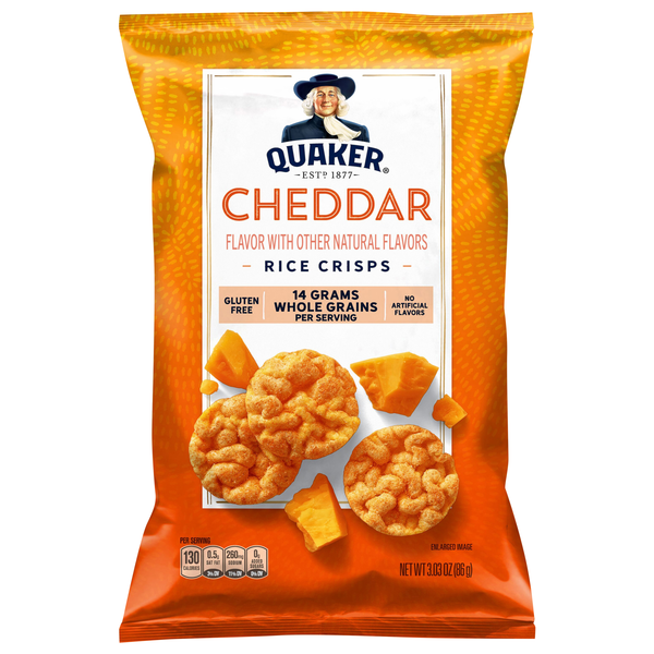 Save on Quaker Gluten Free Cheddar Cheese Rice Crisps Order Online ...
