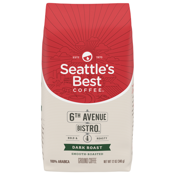 Save on Seattle's Best 6th Avenue Bistro Dark Roast Ground Coffee Order Online Delivery | GIANT