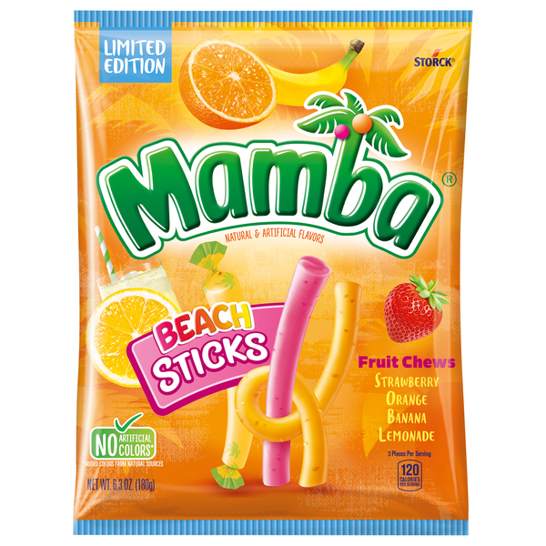 Save on Mamba Beach Sticks Fruit Chews Candy Order Online Delivery ...