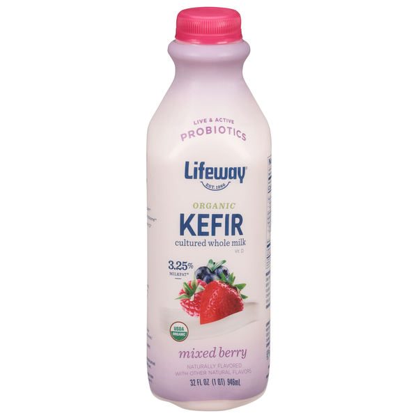 Save on Lifeway Organic Probiotic Whole Milk Mixed Berry Kefir Order ...