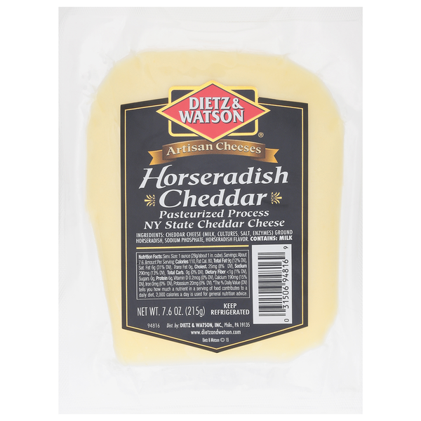 Save on Dietz & Watson Artisan NY State Horseradish Cheddar Cheese ...