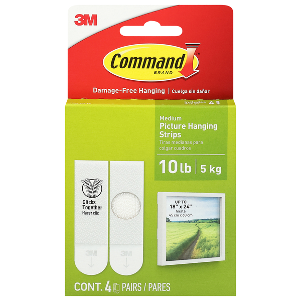 Save on Command 3M Picture Hanging Strips Medium Order Online Delivery ...