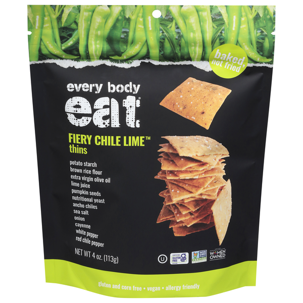 Save on Every Body Eat Plant-Based Fiery Chile Lime Snack Thins ...