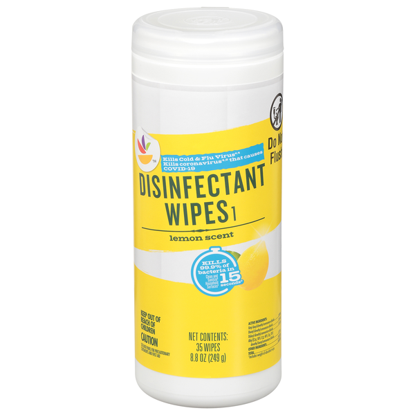 Our Brand Lemon Scent Disinfectant Wipes
