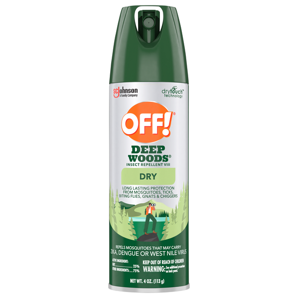 Save on OFF! Deep Woods Dry Insect Repellent VIII 25% Deet Aerosol ...