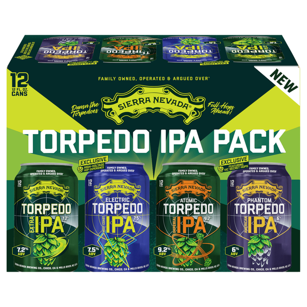 Save on Sierra Nevada Torpedo IPA Pack Beer - 12 pk Order Online Delivery | Stop & Shop
