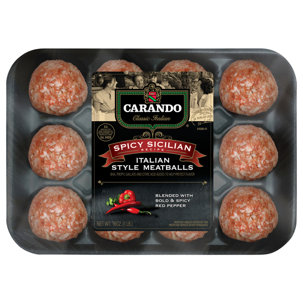 Save on Carando Spicy Sicilian Italian Style Meatballs - 12 ct Order ...