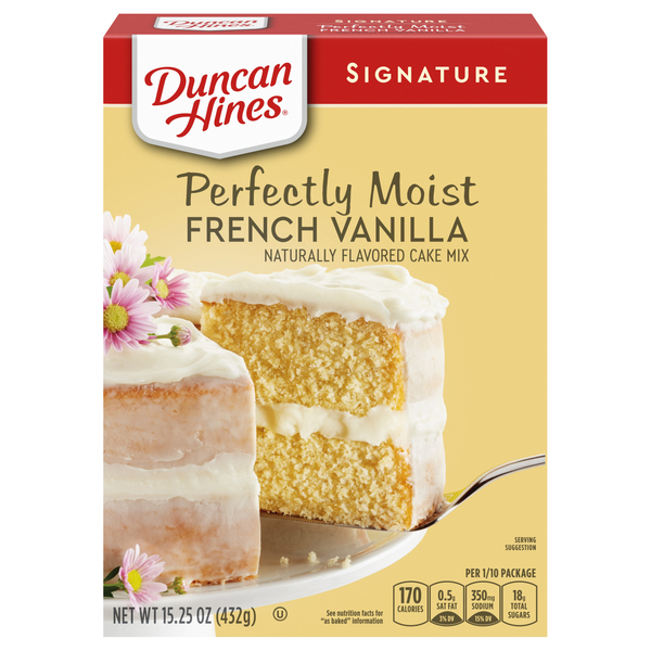 Save on Duncan Hines Signature Perfectly Moist French Vanilla Cake Mix ...