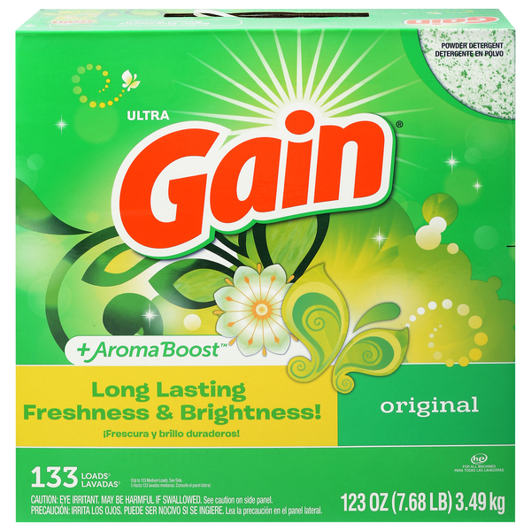 Save on Gain +Aroma Boost Original Laundry Detergent Powder Order ...