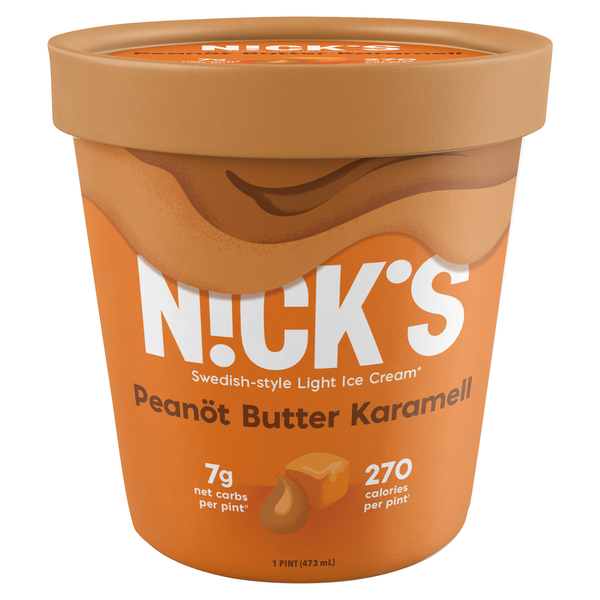 Save on Nick's Peanot Butter Karamell Swedish-Style Light Ice Cream ...