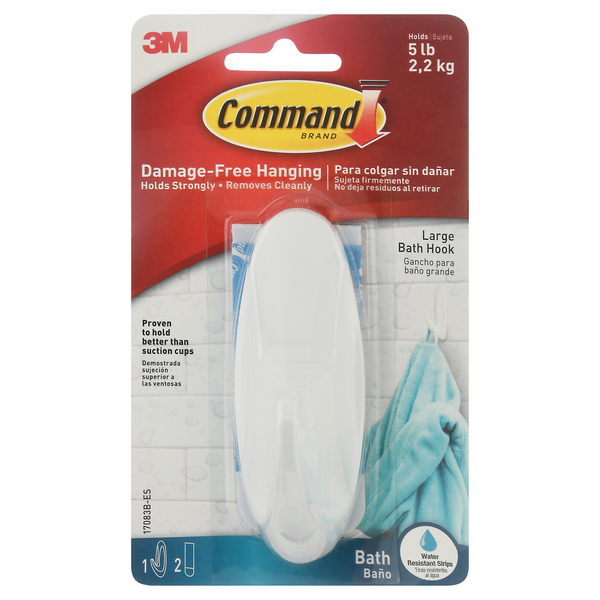 Save on Command Large Bath Hook Order Online Delivery | Giant