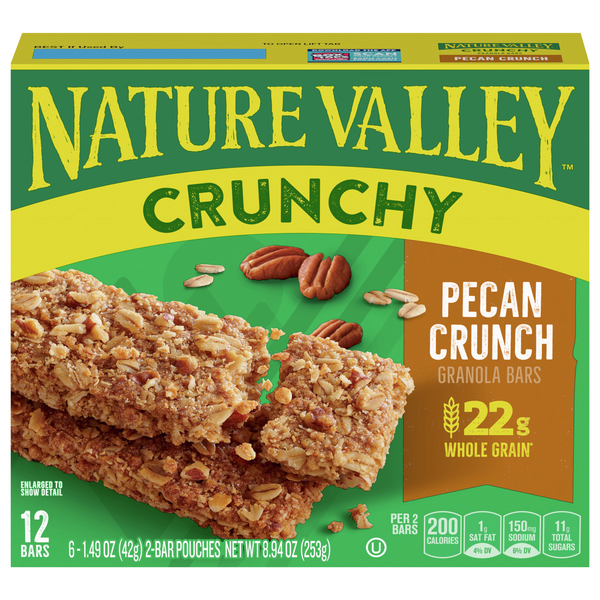 Save on Nature Valley Crunchy Pecan Crunch Granola Bar - 6 ct Order ...