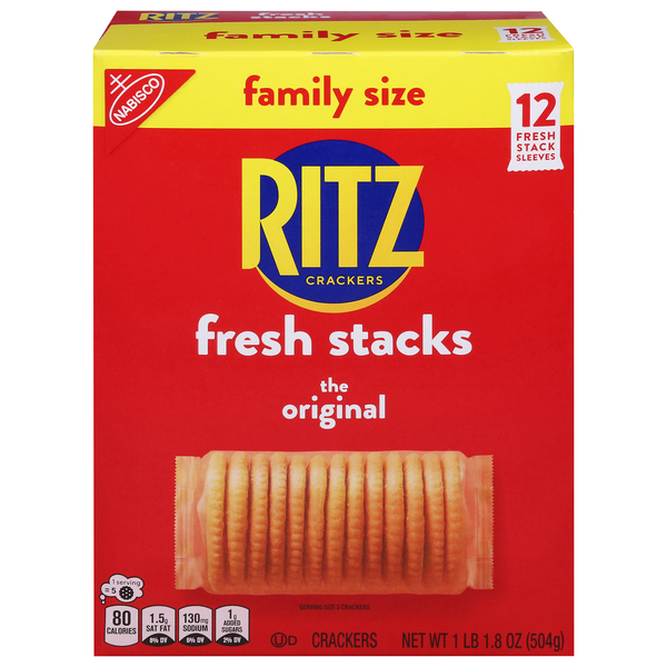 Save on Nabisco Ritz Original Crackers Fresh Stacks Family Size - 12 ct ...
