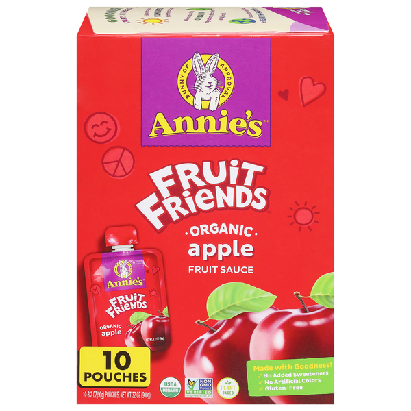 Save on Annie's Fruit Friends Organic Apple Fruit Sauce - 10 ct Order ...