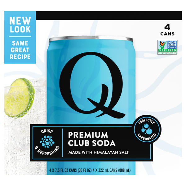 Save on Q Premium Club Soda - 4 pk Order Online Delivery | GIANT