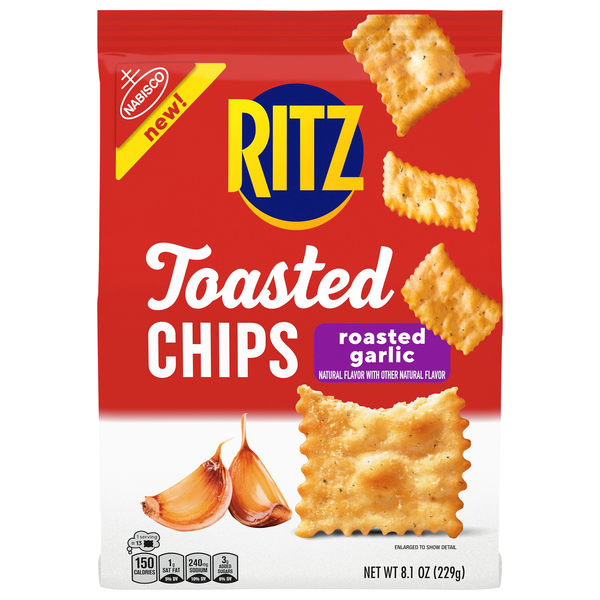Save on Nabisco Ritz Toasted Chips Roasted Garlic Crackers Order Online ...