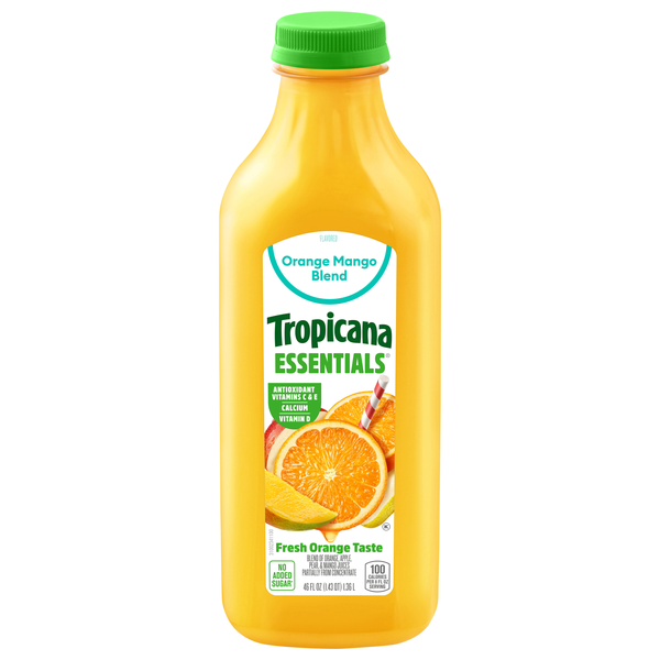 Save on Tropicana Essentials Orange Mango Juice Blend Refrigerated ...