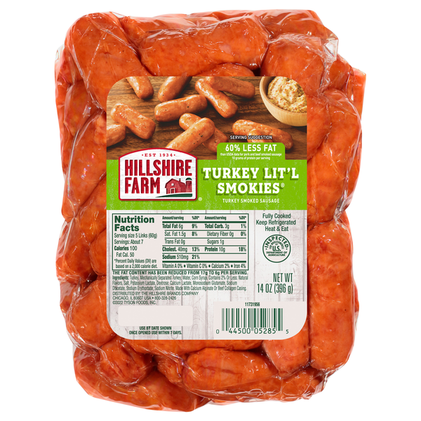 Save on Hillshire Farm Lit'l Smokies Smoked Turkey Sausage Order Online ...
