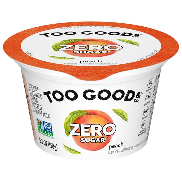 Save on Too Good & Co. Zero Sugar Peach Yogurt Order Online Delivery ...