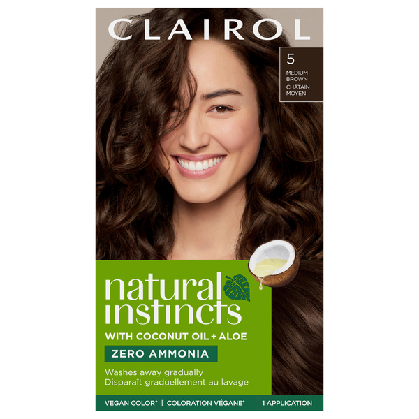 Save on Clairol Natural Instincts Zero Ammonia Hair Color Medium Brown ...