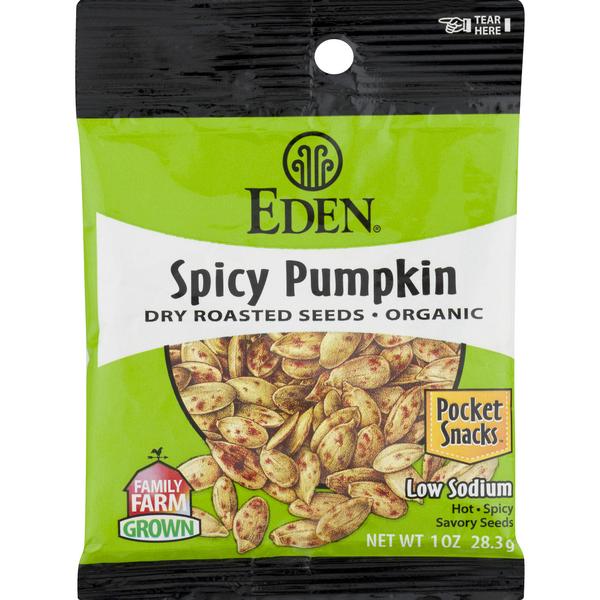 Save on Eden Pumpkin Seeds Spicy Dry-Roasted Organic Order Online ...