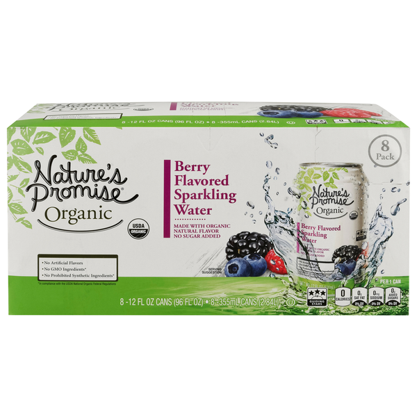 Nature'S Promise Organic Berry Flavored Sparkling Water | Fig App