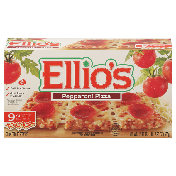 Save on Ellio's Pepperoni Pizza Frozen - 9 slices Order Online Delivery ...