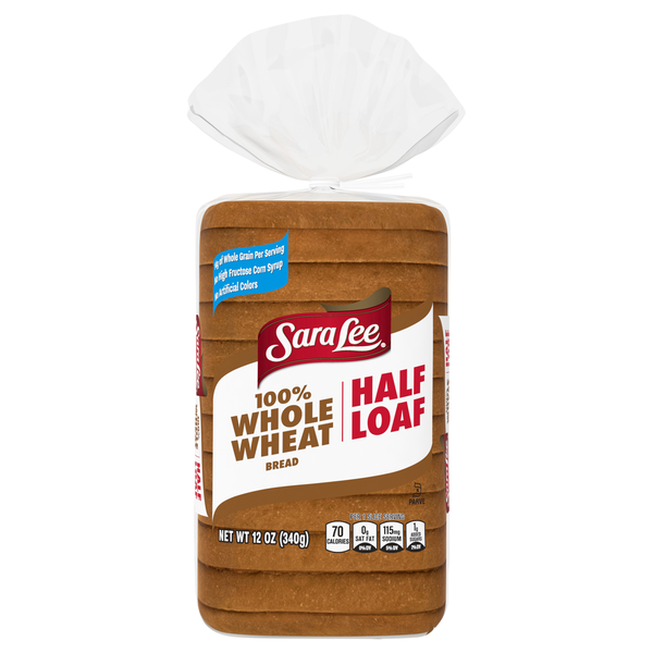 Save on Sara Lee 100% Whole Wheat Sliced Bread Half Loaf Order Online ...