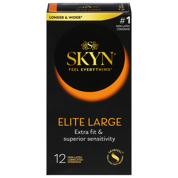 Save on Skyn Elite Large Non-Latex Lubricated Condoms Order Online ...