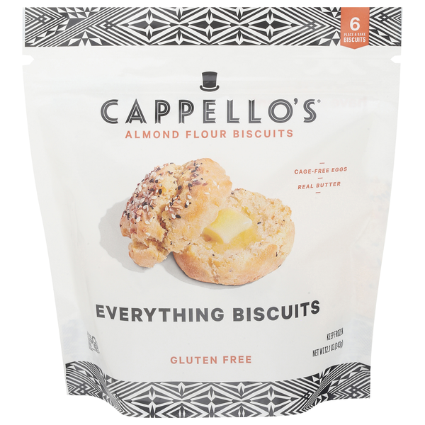 Save on Cappello's Gluten Free Almond Flour Everything Biscuits - 6 ct Frozen Order Online ...