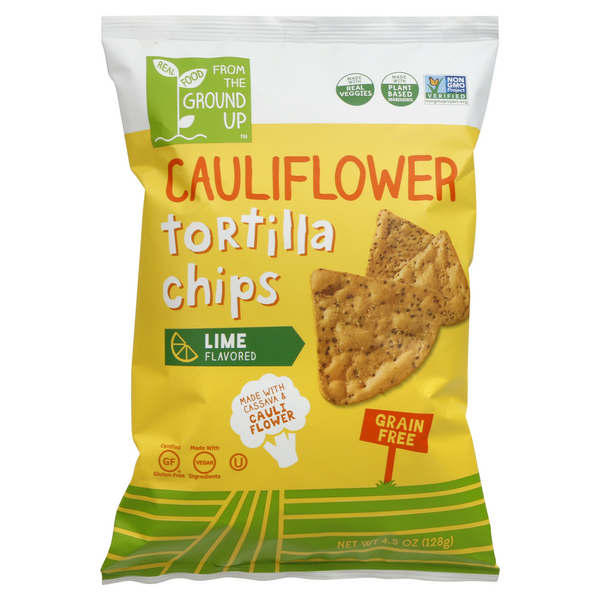 Save on From The Ground Up Cauliflower Tortilla Chip Lime Flavor Order Online Delivery Stop Shop