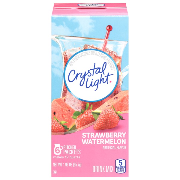 Save on Crystal Light Pitcher Packets Drink Mix Strawberry Watermelon ...