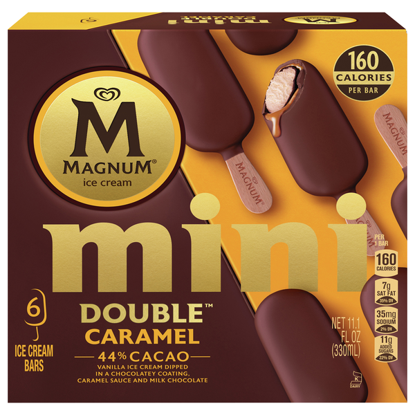 Save on Magnum Double Caramel Mini Ice Cream Bars - 6 ct Order Online ...