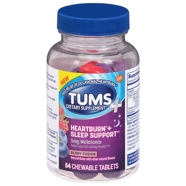 Save on TUMS Heartburn + Sleep Support 5mg Melatonin Chewable Tablets ...