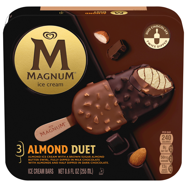 Save on Magnum Almond Duet Ice Cream Bars - 3 ct Order Online Delivery ...