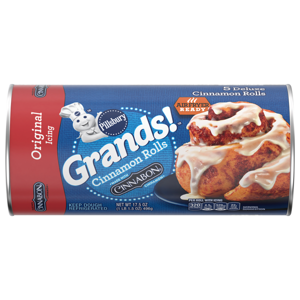 Save on Pillsbury Grands! Cinnabon Cinnamon Rolls with Original Icing ...