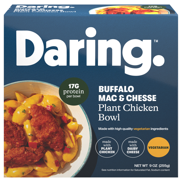 Save on Daring Buffalo Mac & Cheese Plant Chicken Bowl Frozen Order ...