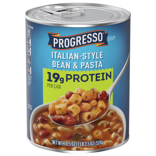 Save on Progresso 19g Protein Italian-Style Bean & Pasta Soup Order ...