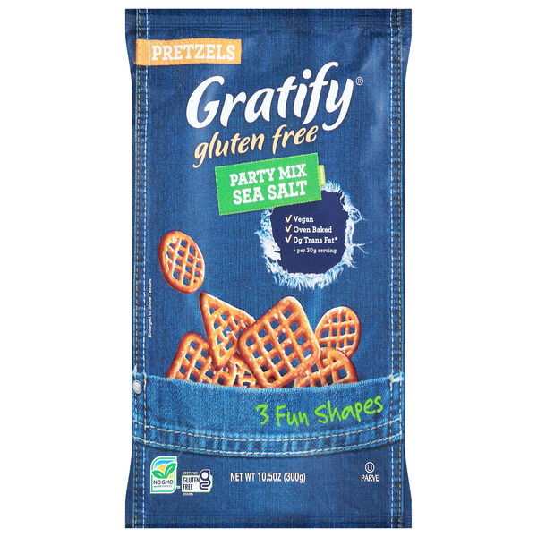 Save on Gratify Gluten Free Party Mix Sea Salt Pretzels Order Online ...